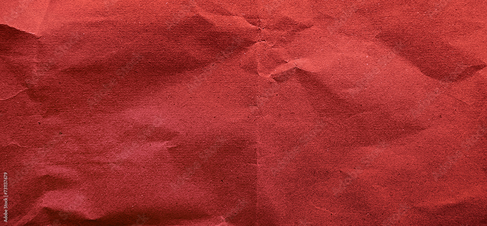 grunge old red paper texture use as background with blank space for ...