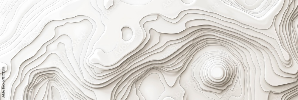 Flat Two-Color Website Background, White with Light Grey Topographic ...