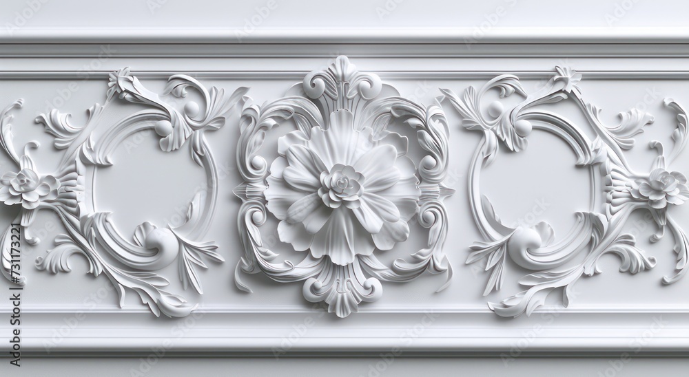 Modern frame background enhances the elegance of the Victorian-style ...