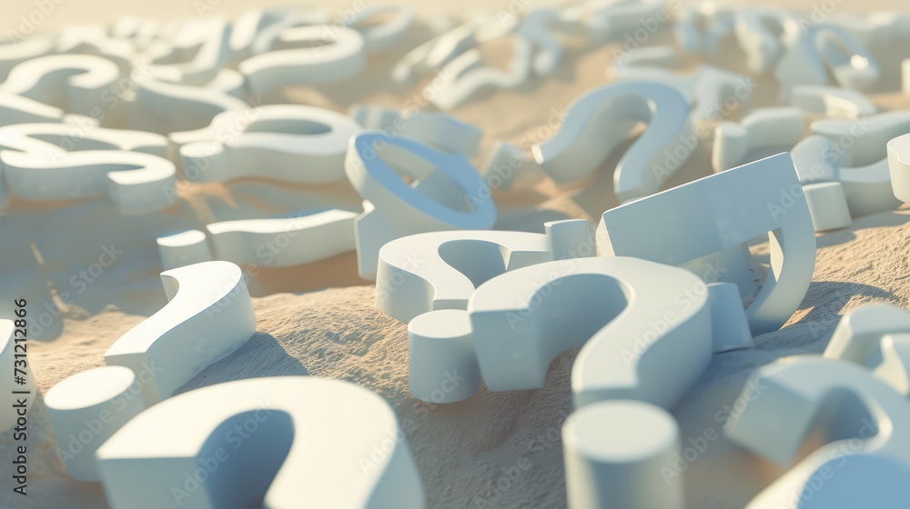 An original three-dimensional illustration featuring an infinite array ...