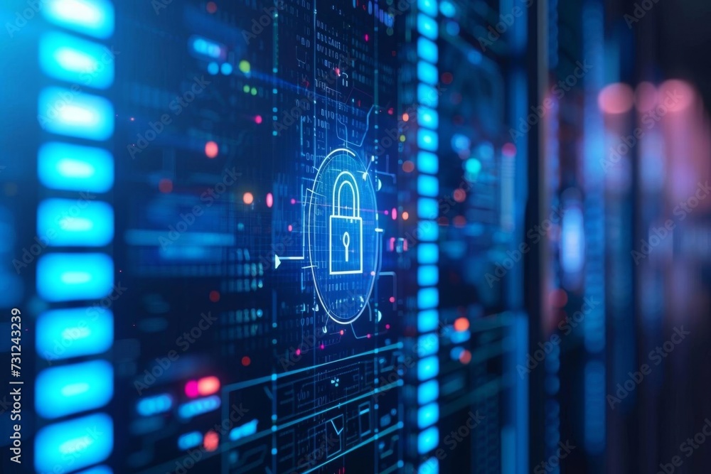 Endpoint security visualization representing the importance of cyber ...