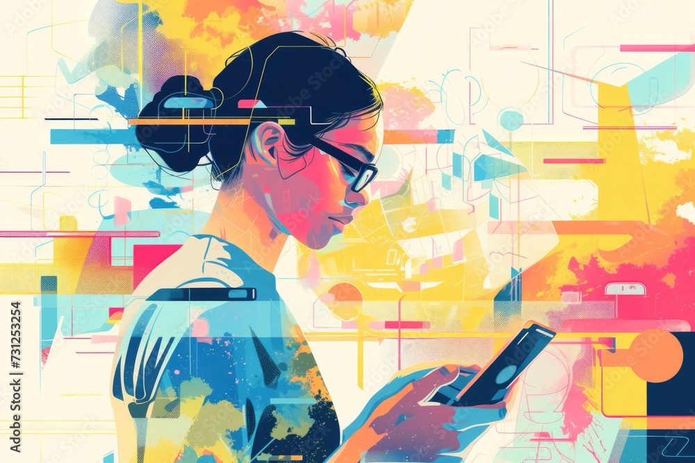 Creative collage vector illustration. Affecting engineers designing ...