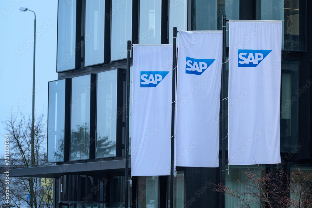 SAP SE enterprise software development Company building, German ...