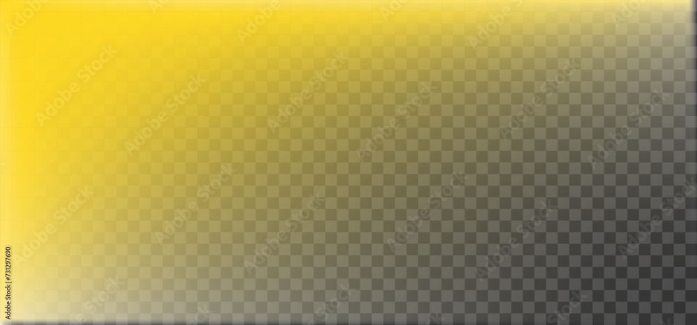 Yellow gradient background on transparent background. Vector design ...