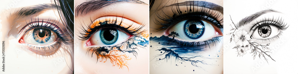 Combines realism and Japanese elegance in a stunning look. Subtle ...