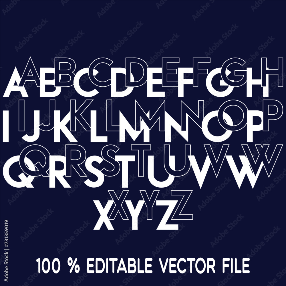 Classic college font. Vintage sport font in american style for football ...