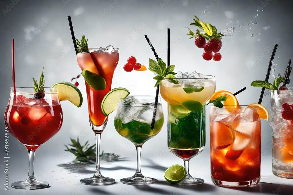 High-Definition, Showcase, Artfully Presented, Alcohol, Cocktails ...