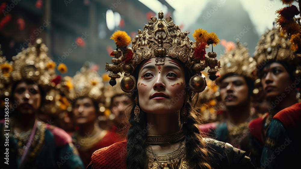 Authentic documentation of cultural traditions and rituals Stock Photo ...