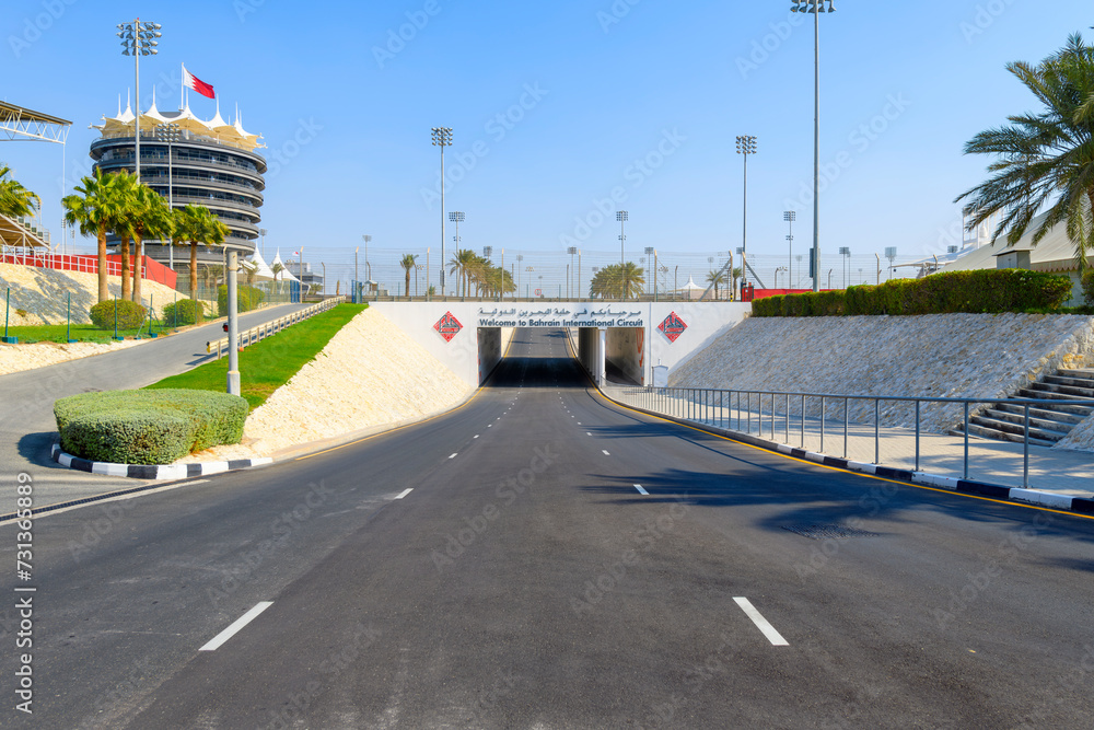 General view of one of the entrances into the Bahrain International ...