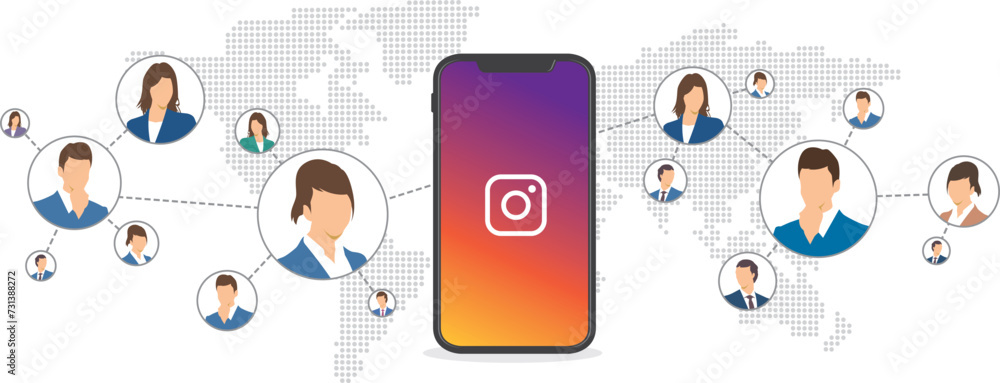 Vetor de SNS icon logo smartphone app X, twitter, instagram, youtube ...