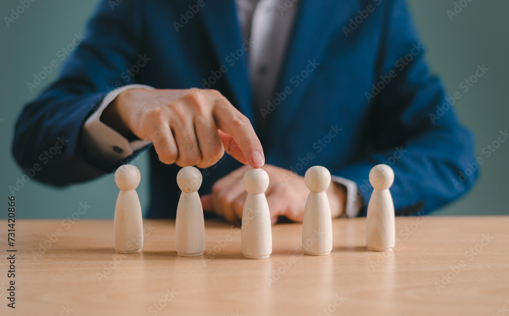 Businessman or HR search select man icon group. Hr, HRM, Human ...