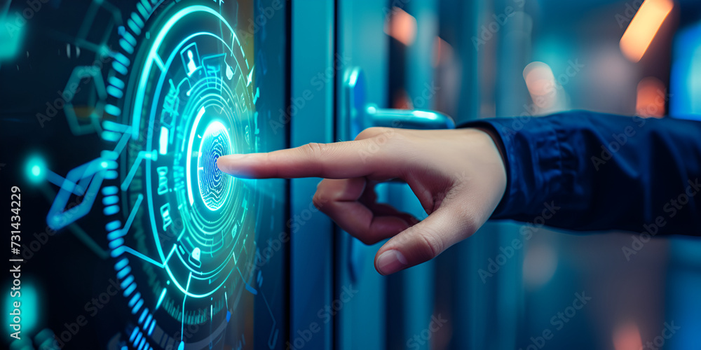 A sleek, modern interior featuring a touch-sensitive door handle that a ...