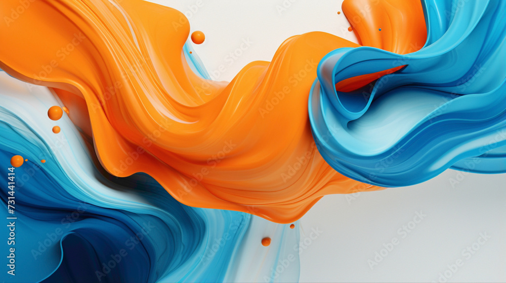 amazing orange blue and white color vivid lining background very ultra ...