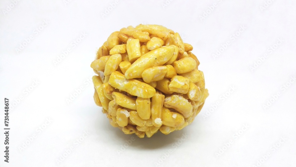 Brondong ketan, indonesian traditional food made from main ingredients ...