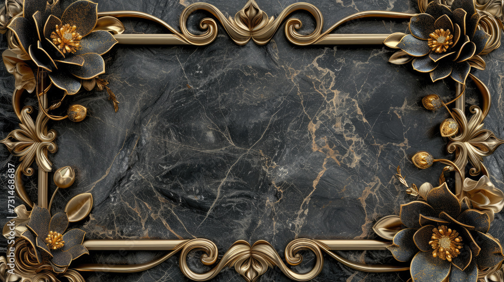 3D wallpaper, border frame mandala decorative, 3D wall tile design, 3d ...