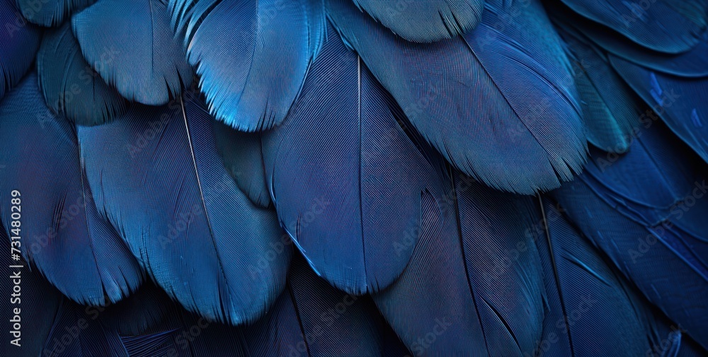 Beautiful dark blue color trends feather texture background. Stock ...