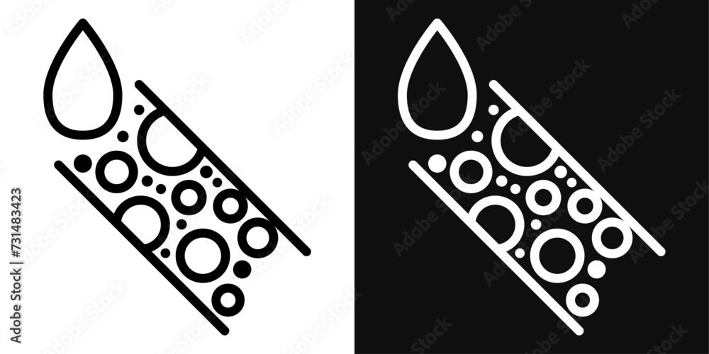Blood flow icon set. vector illustration Stock Vector | Adobe Stock