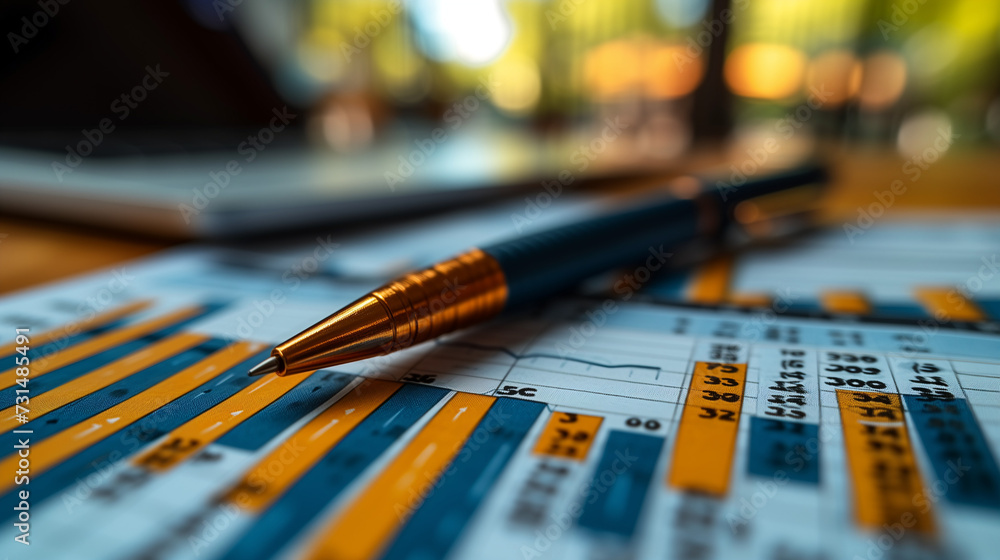 Charts. Business infographic template with stock diagrams and statistic ...