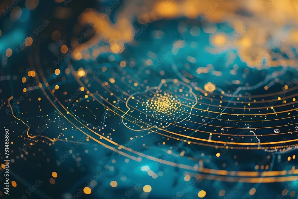 Explore this stock image featuring a detailed star chart showcasing ...