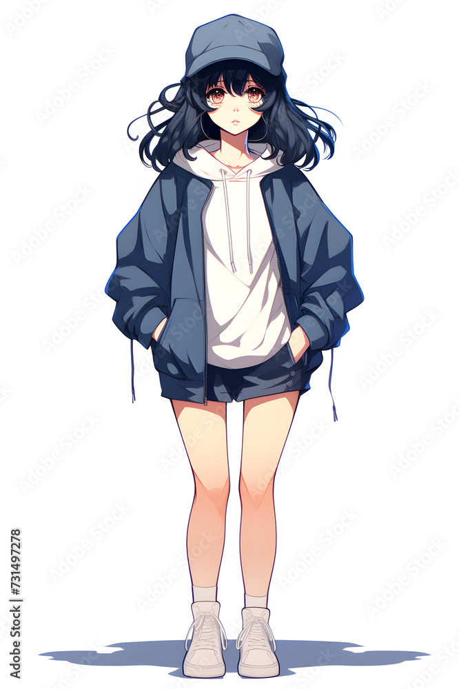 young girl anime style character, Manga Anime girl Cartoon,girl anime ...