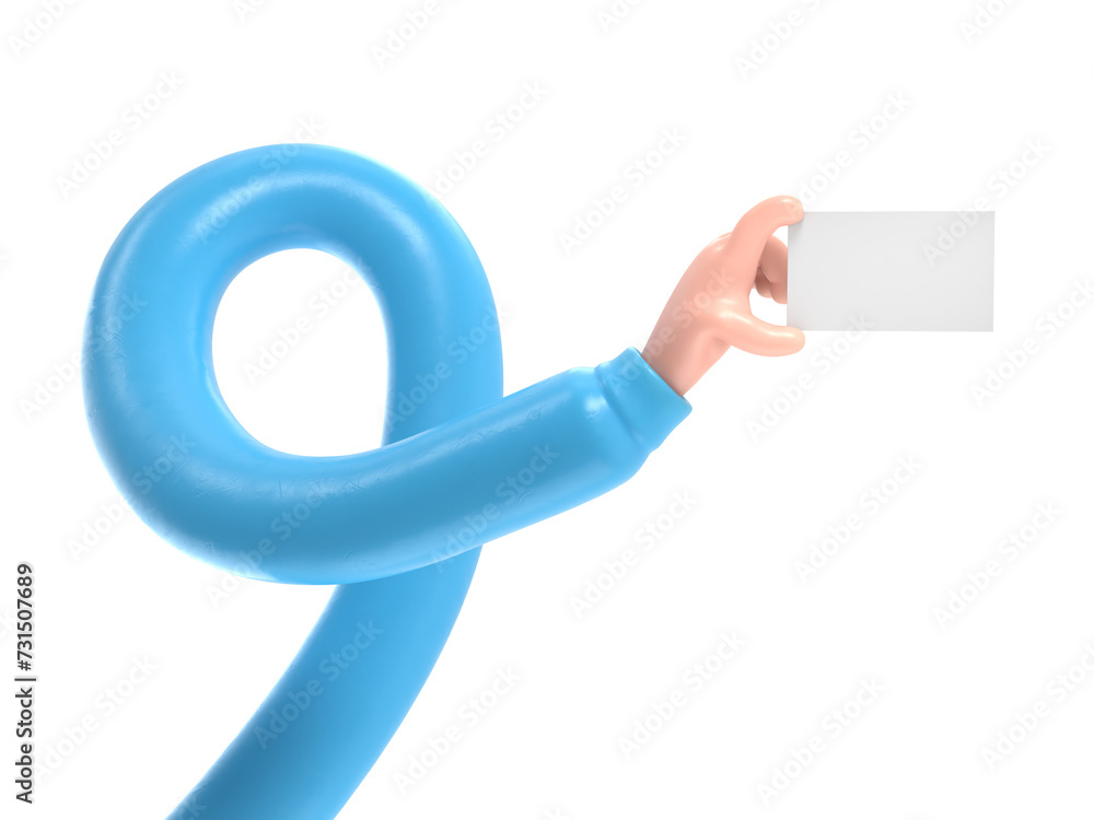 Transparent Backgrounds Mock-up.3d icon brown skinned hand holding card ...