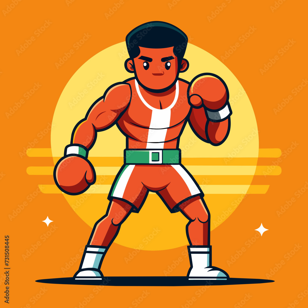 Punching Power: Stock Image Capturing the Grit and Determination of a ...