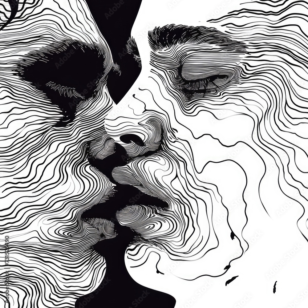 Capturing love's essence: a celebration of kisses on kissing day, an ...