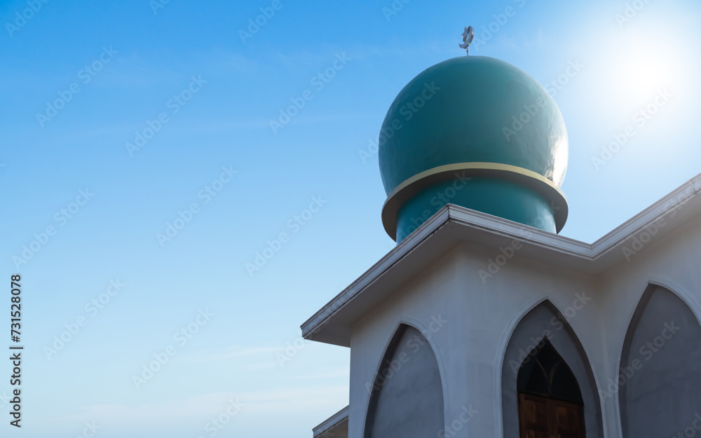 Mosque Arab Muslim Building Greeting Mubarak Islam Ramadan Element ...