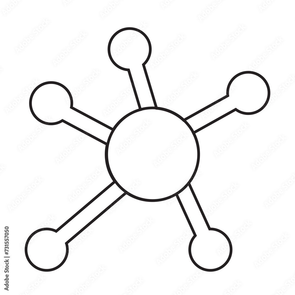 Nodes Icon. Connected nodes icon, linear design of topology. Nodes ... Nodes Icon. Connected nodes icon, linear design of topology. Nodes ...