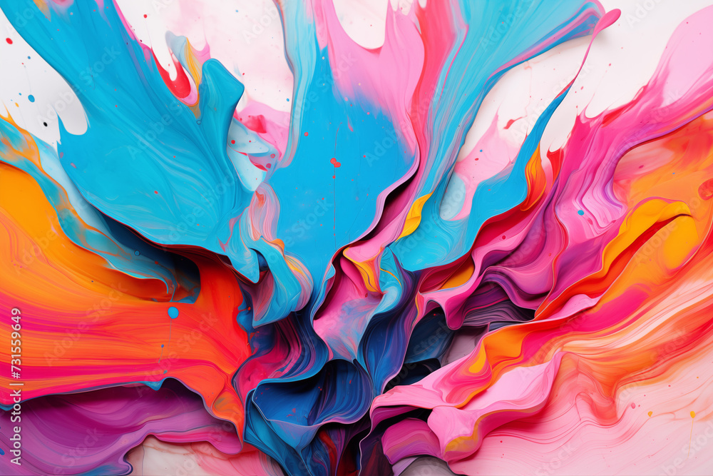 Paint texture marker texture explosion of colors Colorful rainbow color ...