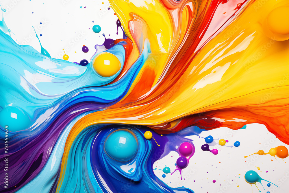 Paint texture marker texture explosion of colors Colorful rainbow color ...