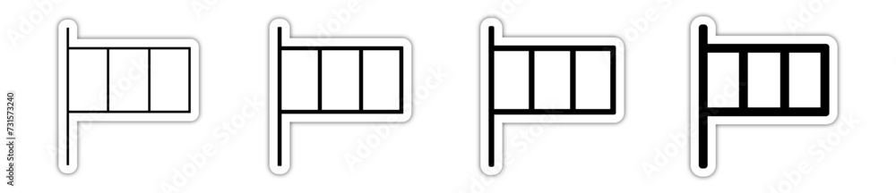 Icones symbole picto drapeau pays nation relief Stock Vector | Adobe Stock