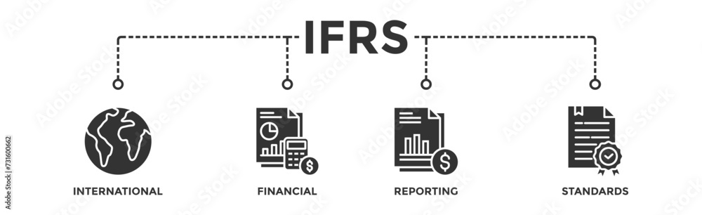 Ifrs banner web icon vector illustration concept for international ...