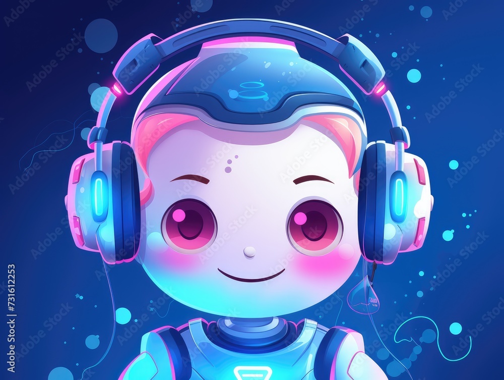 Chat Bot answer user. Customer support service 3d Chatbot. Neural ...