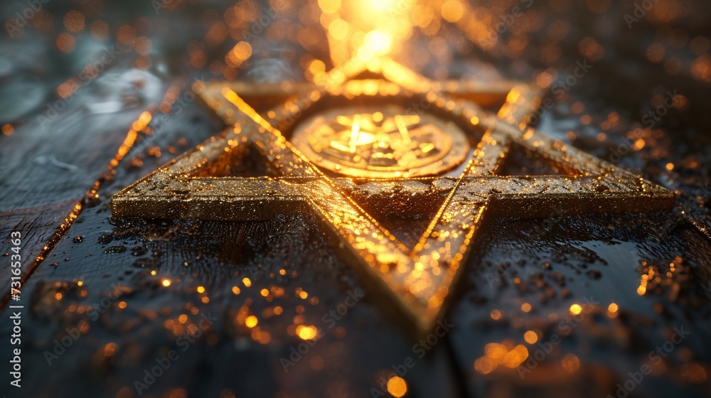 Glowing Star of David: A Celebration of Jewish Culture and Tradition ...