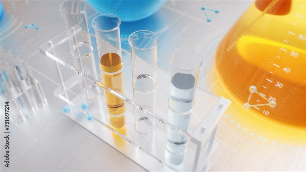 3d Animated Scene Of Medical Themed Science Day Featuring Medical ...