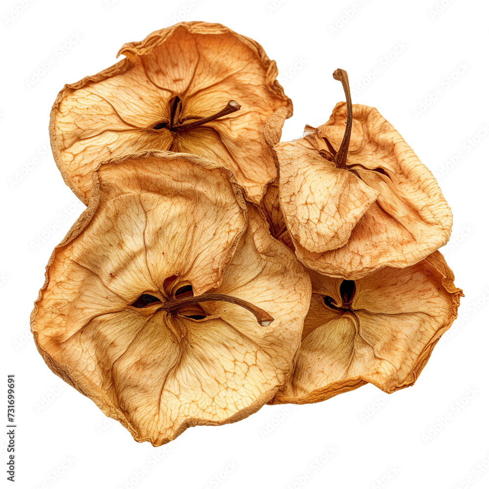 Dried Apples, transparent background, isolated image, generative AI ...