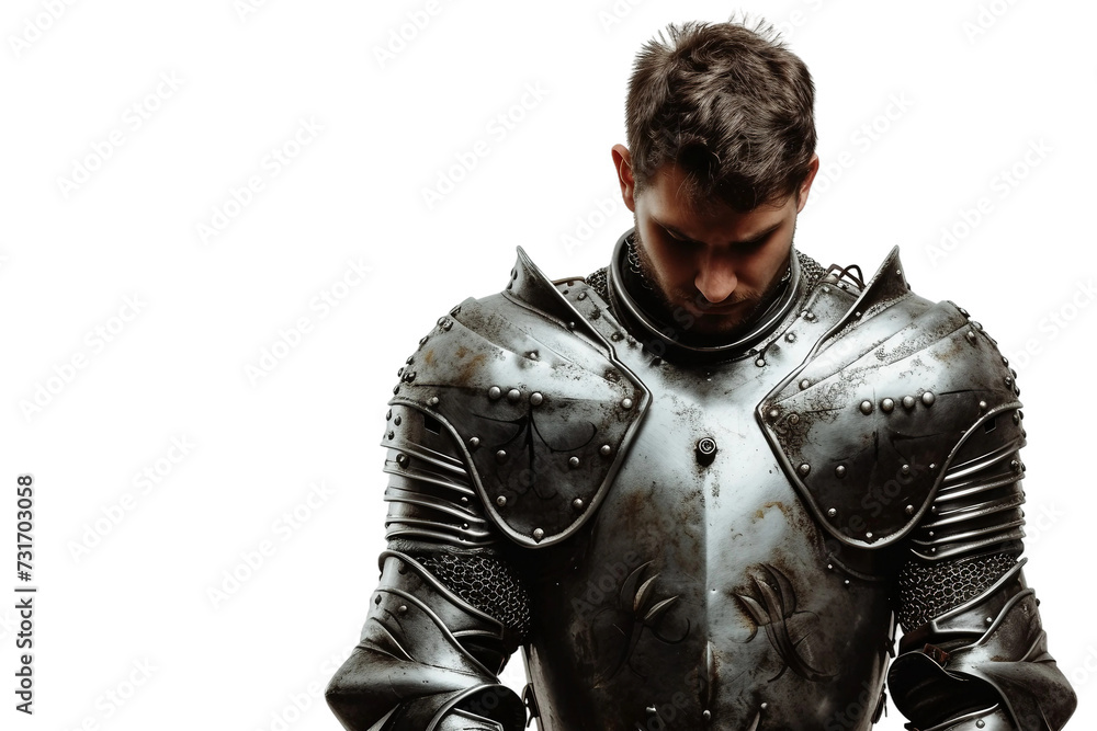 Knight in Armor on Transparent Background, PNG, Generative Ai Stock ...
