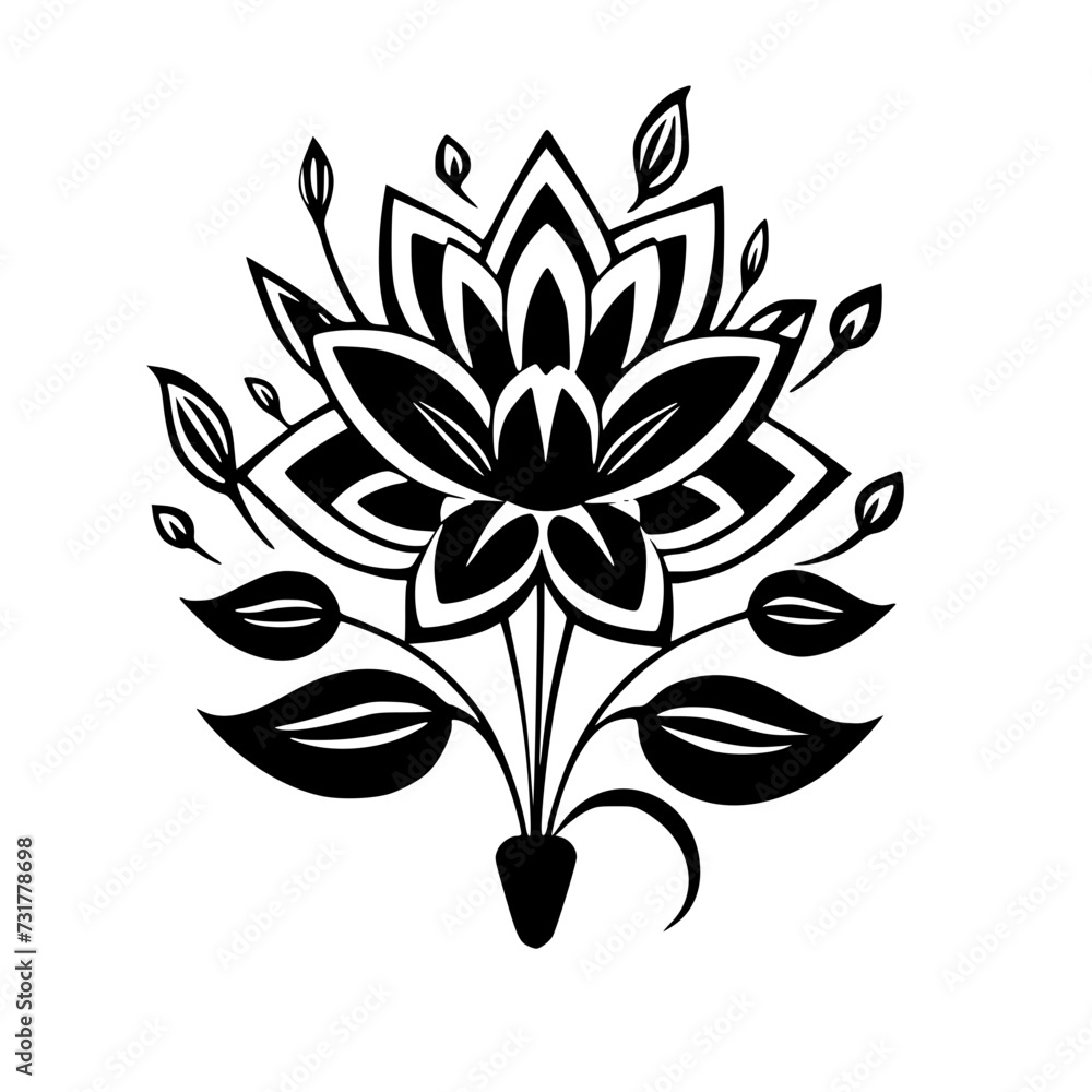 botanical svg, floral svg, flower svg, botanical clipart, floral ...