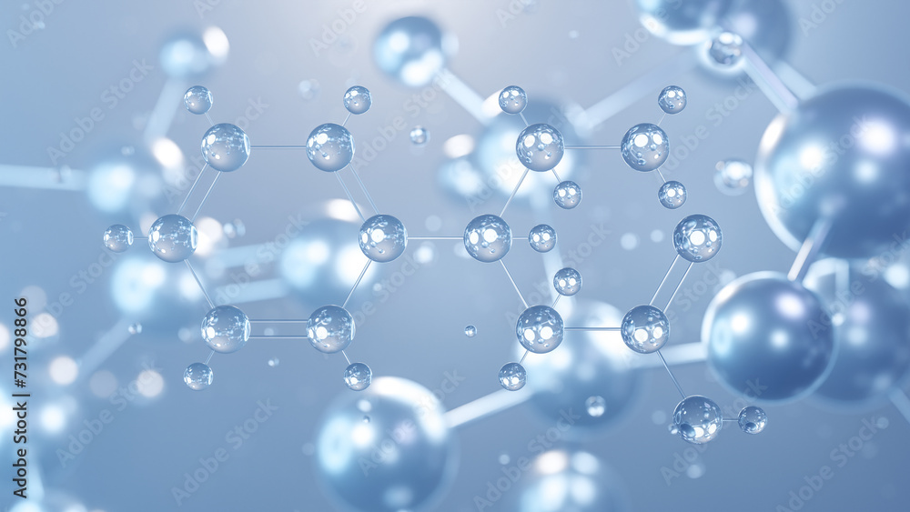 phenibut molecular structure 3d, flat model, central nervous system ...