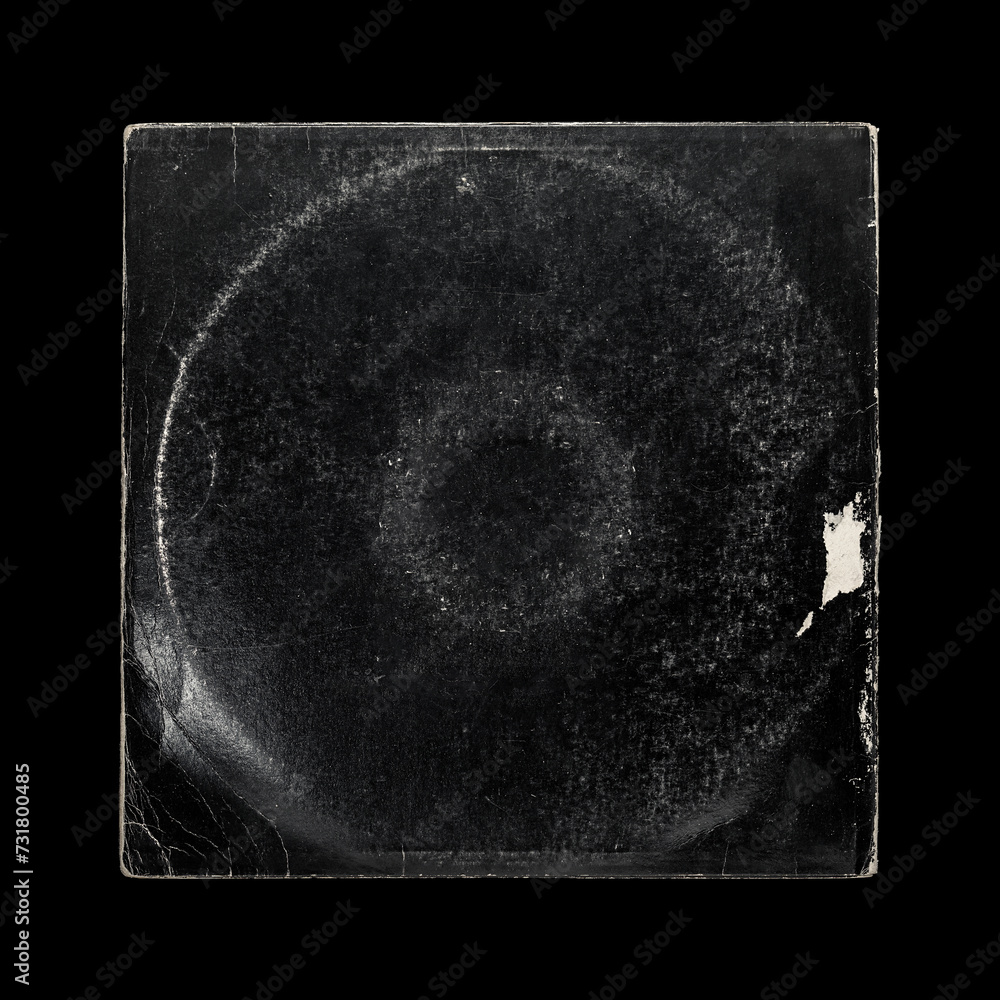 vinyl cover ringwear texture overlay. Aged look album cover mockup ...