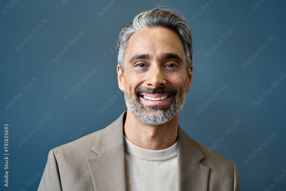 Happy middle aged 50 years old professional business man, smiling older ...