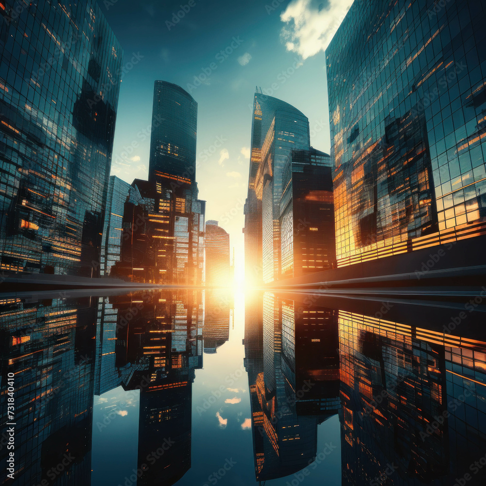 Experience the urban sophistication of a modern cityscape with this ...