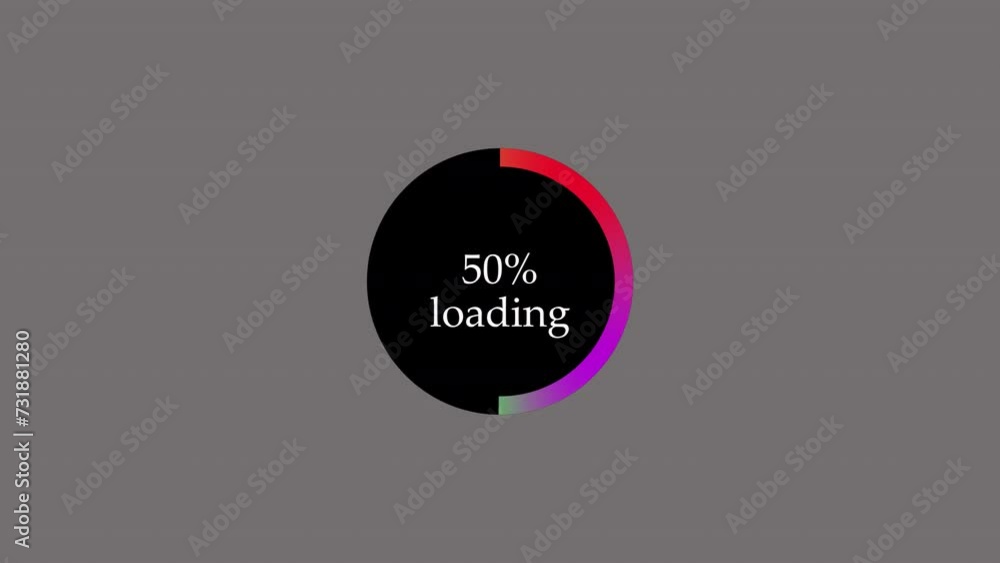 Loading bar progress bar animation Infographics 100 Percentage bar ...