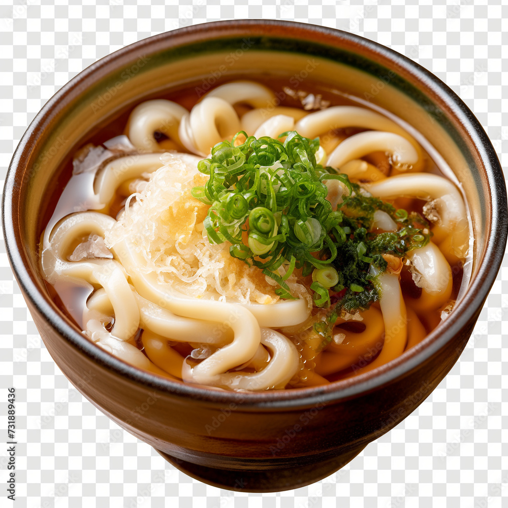 SD _a bowl of _Japanese udon delicious on a transparent background 2 ...