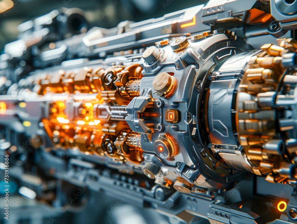 Elements of a raging engine built on the use of atomic energy for space ...