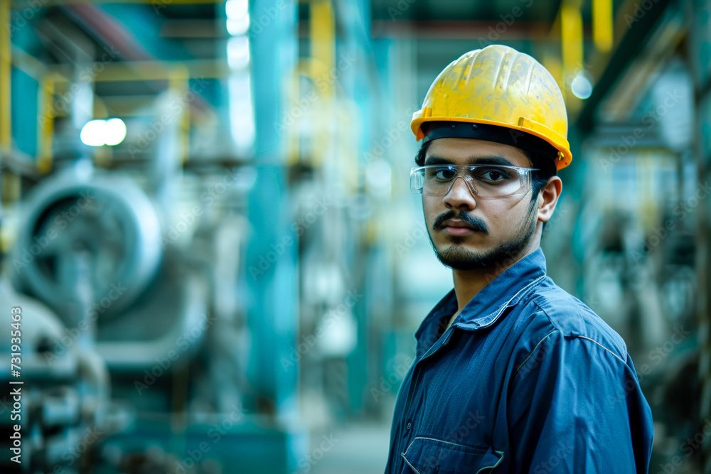 Asian engineer man with yellow safety helmet in construction site Stock ...