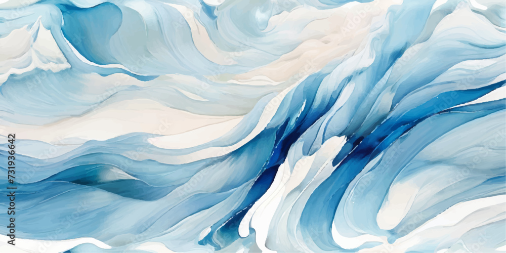 abstract soft blue and white abstract water color ocean wave texture ...
