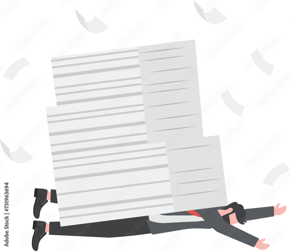 Overwork and overload work make employee exhausted and stressed leads ...