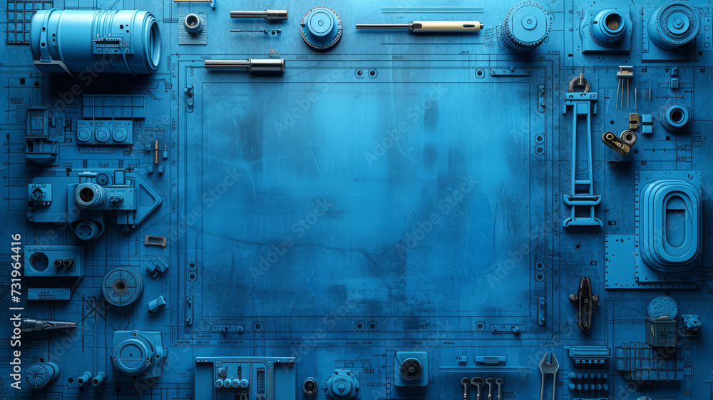 Design blueprint-style image showcasing well-planned drywall ...